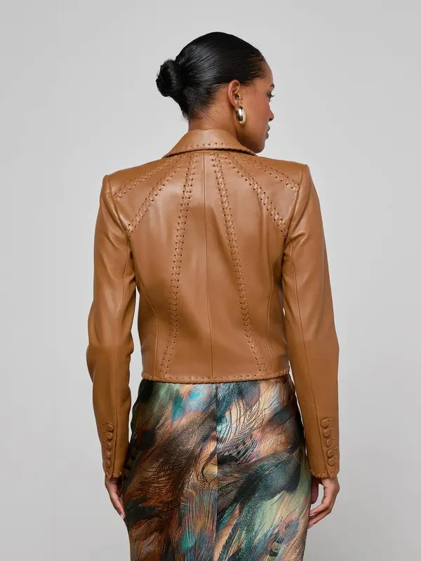 L'Agence Dulcie Leather Blazer