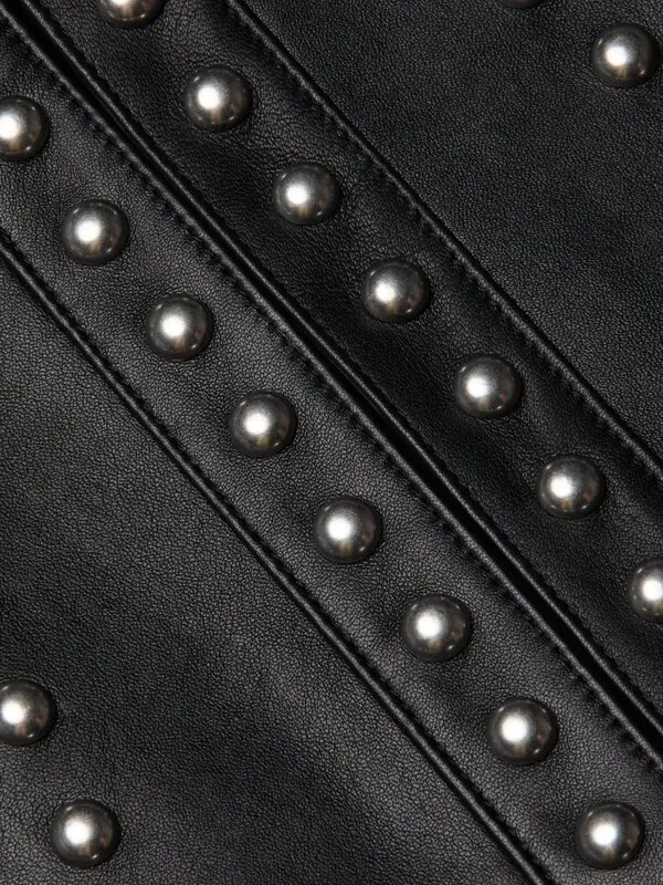 L'Agence Fia Studded Leather Jacket