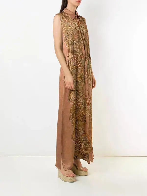 AMIR SLAMA Paisley-print Shirt Dress