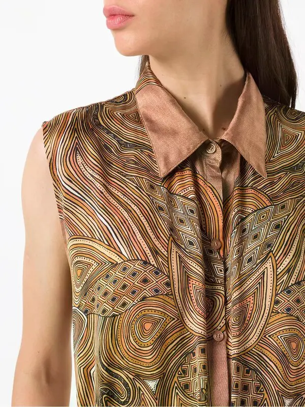 AMIR SLAMA Paisley-print Shirt Dress