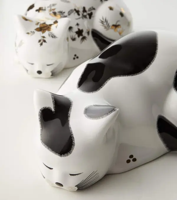 FORNASETTI Cat Ceramic Decorative Object