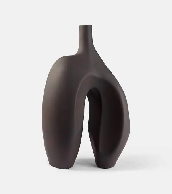 101 COPENHAGEN Ni Medium Ceramic Vase Kristian Sofus Hansen And Tommy Hyldahl - Brown