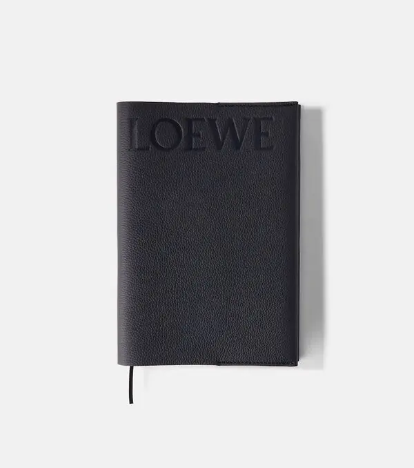 Loewe Debossed Leather Notebook - Blue