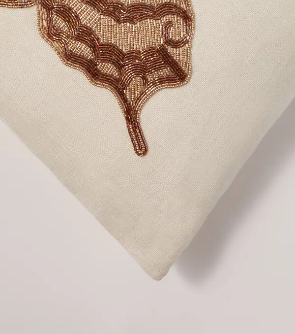 Jonathan Adler Muse Beaded Linen Cushion