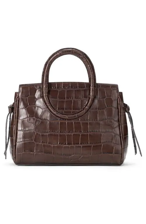Staud Mini Maude Croc-embossed Carryall