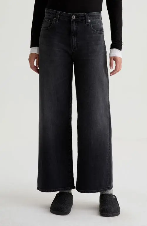Ag Saige Mid-rise Ankle Wide-leg Jeans - Nebula