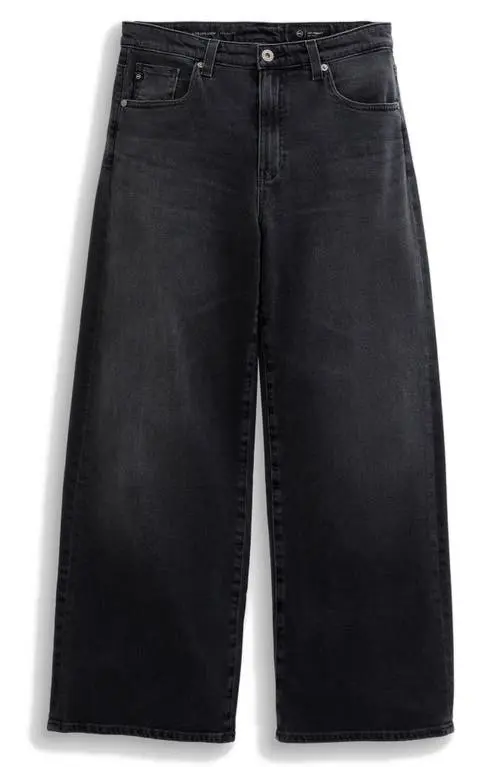 Ag Saige Mid-rise Ankle Wide-leg Jeans - Nebula