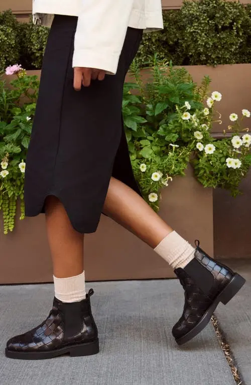275 CENTRAL Nadia Woven Leather Boots
