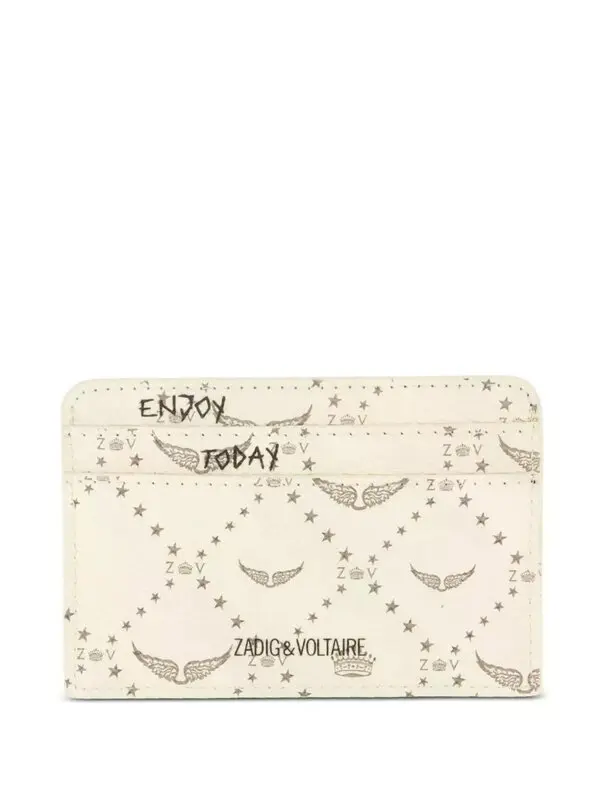 Zadig&Voltaire Zv Pass Monogram Card Case - Neutrals