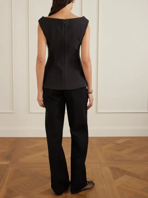 Proenza Schouler Mariam Scuba Top - Black
