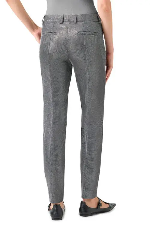 Akris Brushed Metallic Tailored Pants