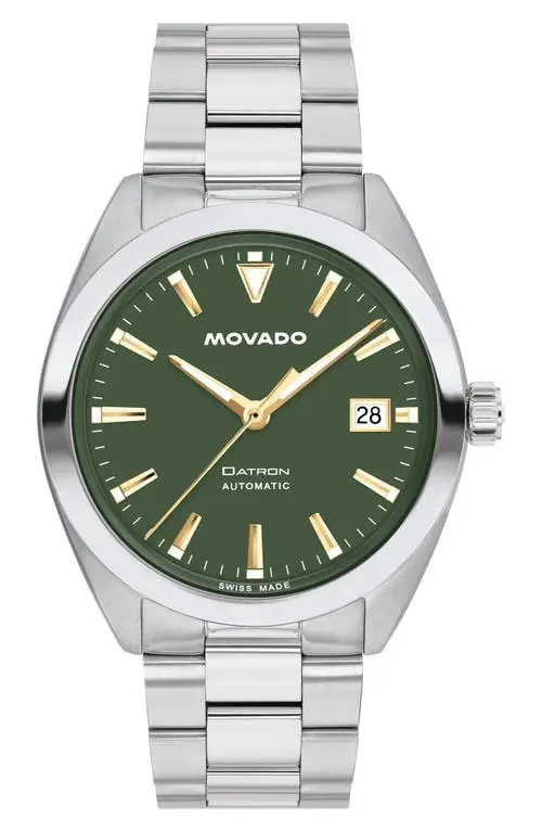Movado Datron Automatic Bracelet Watch - Green