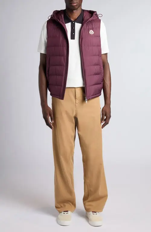 Moncler Marseillan Hooded Down Puffer Vest - Catawba Grape
