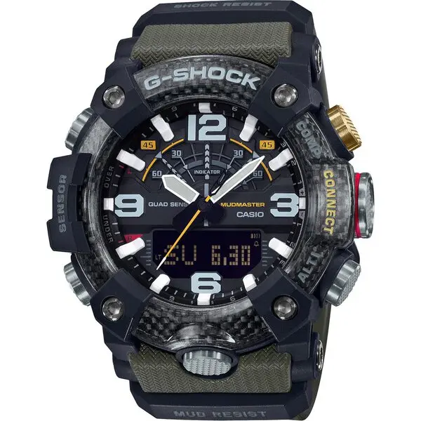 G-Shock Ana-digi Chronograph Strap Watch - Green