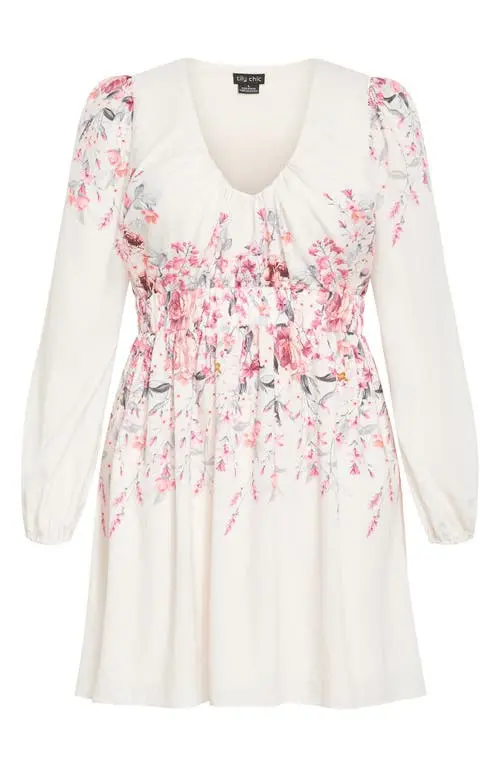 City Chic Keyla Long Sleeve Minidress