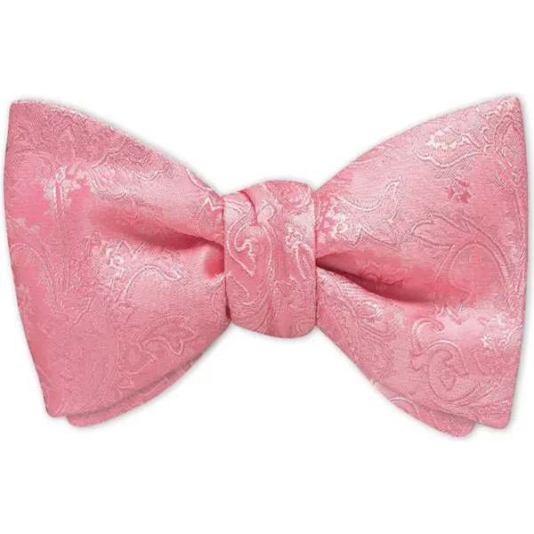 BEAU TIES OF VERMONT Boulanger Silk Woven Bow Tie - Self-tie