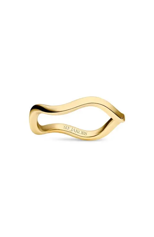 SIF JAKOBS JEWELLERY Ellera Waves Pianura Ring - 18k Gold Plated