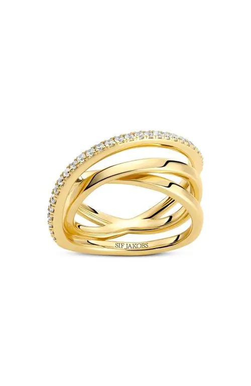 SIF JAKOBS JEWELLERY Spirale Ring - 18k Gold Plated
