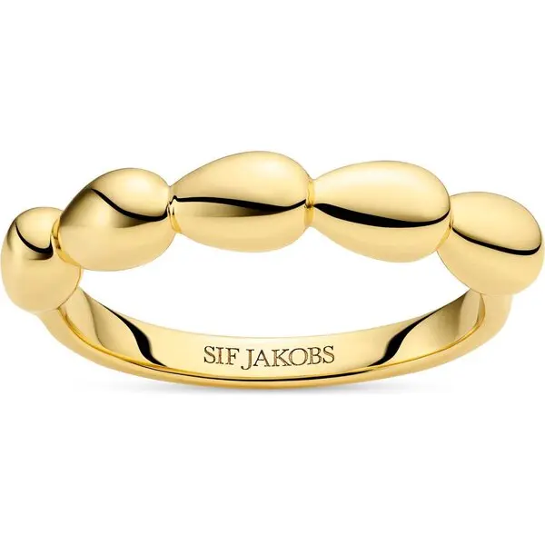 SIF JAKOBS JEWELLERY Goccia Piccolo Pianura Ring - 18k Gold Plated