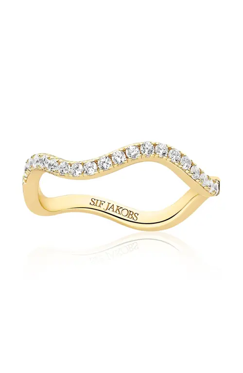 SIF JAKOBS JEWELLERY Ellera Waves Ring - 18k Gold Plated