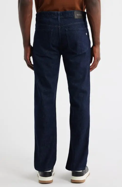 BOSS Ogden Straight Leg Jeans - Navy