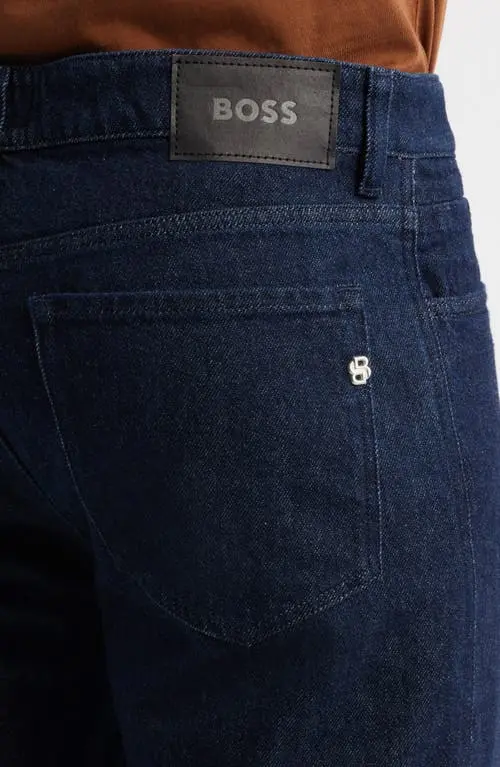 BOSS Ogden Straight Leg Jeans - Navy