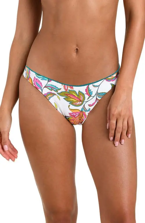 SUNSHINE 79 Wild Vines French Cut Bikini Bottoms - White Multi