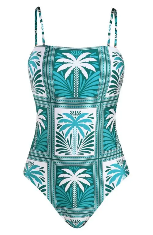 SUNSHINE 79 Patchwork Palms One-piece Swimsuit