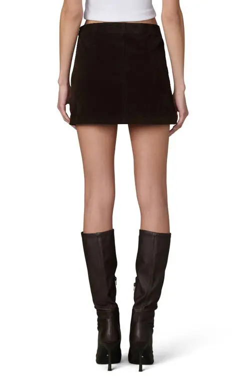 Joe's Jeans Faux Suede A-line Miniskirt