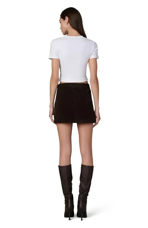 Joe's Jeans Faux Suede A-line Miniskirt