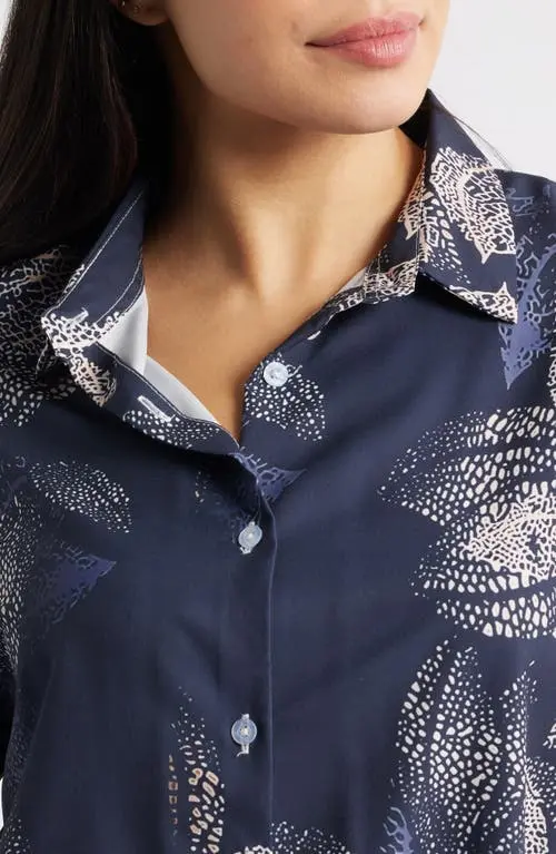 NIKKI LUND Chiara Printed Button-up Shirt