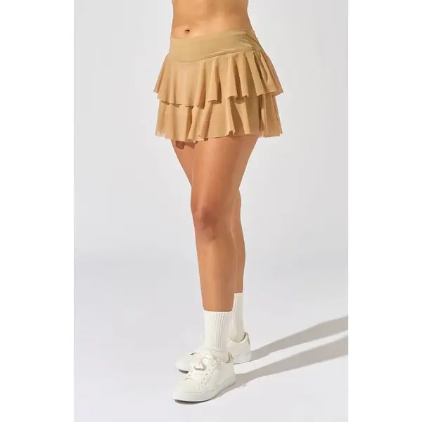 BOBBE ACTIVE Layer Cake Skirt - Camel