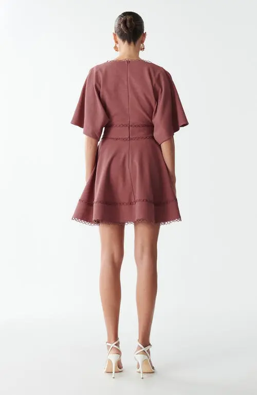 SAVEL A-line Mini Dress - Blush