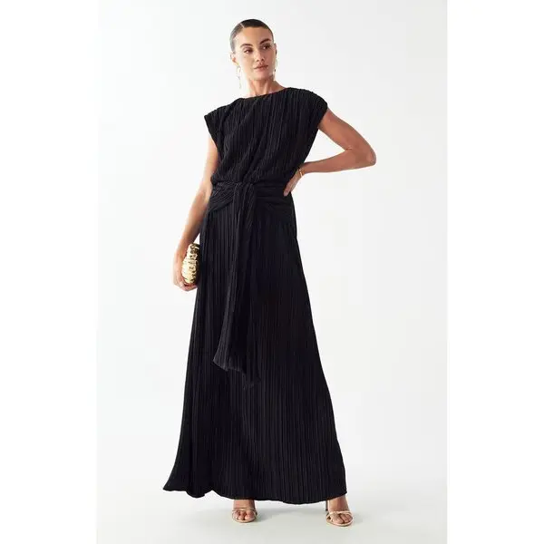 SAVEL Zarina Maxi Dress By - Black