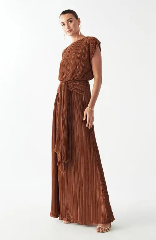 SAVEL Zarina Maxi Dress By - Rust