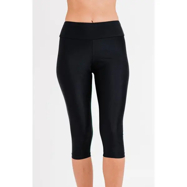 CALYPSA Capri Swim Leggings - Black