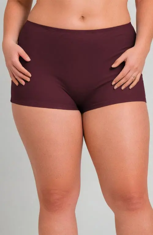 CALYPSA Boyshorts - Wine