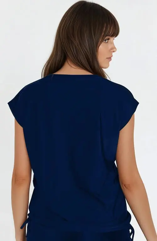 CALYPSA Loose Fit Swim Top - Navy
