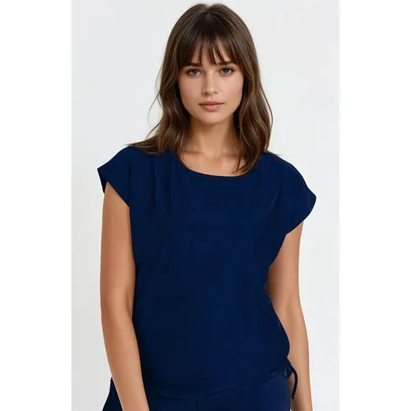CALYPSA Daphne Loose Fit Swim Top - Navy