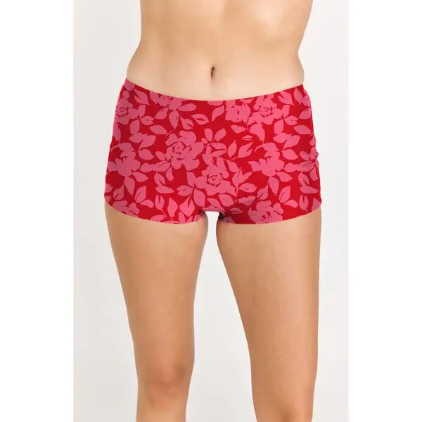 CALYPSA Boyshorts Fully Lined Upf 50 - Blushing Roses