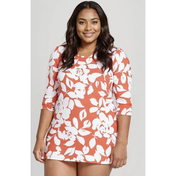 CALYPSA Gia Swim Tunic - Rusty Rose