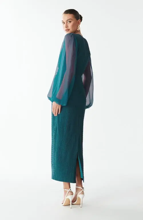 SAVEL Indiana Midi Dress - Teal