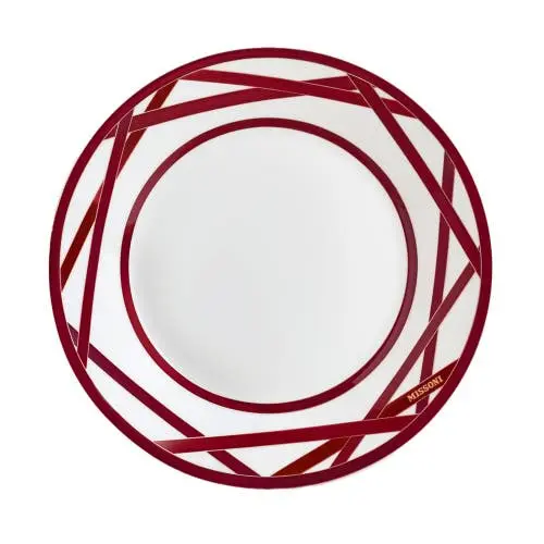 Missoni Soup Plate 2 Pcs. Set - Bordeaux