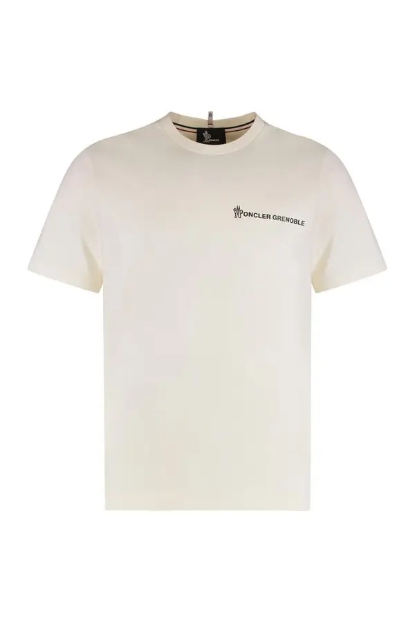 Moncler Crew Neck Cotton T-shirt - White