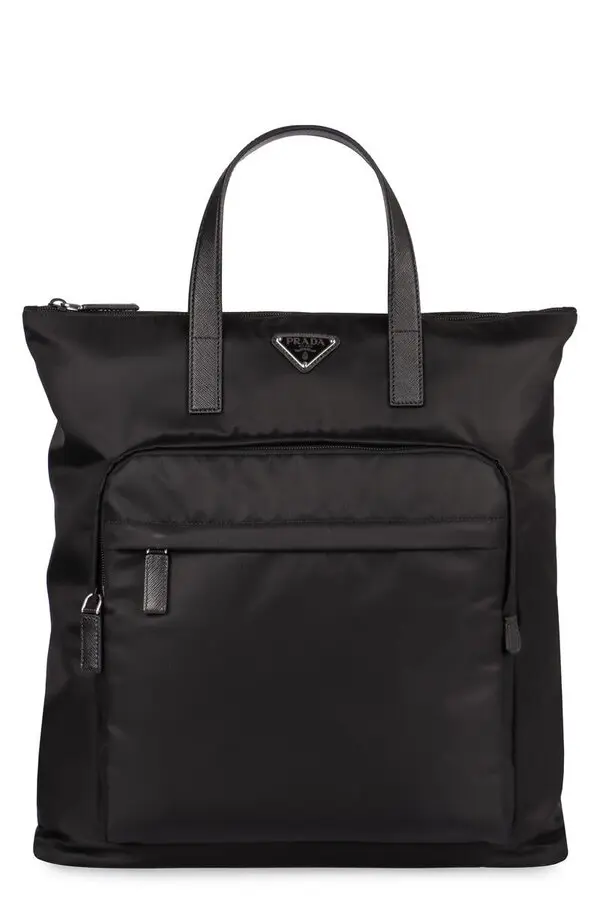 Prada Logo Re-nylon Backpack - Black