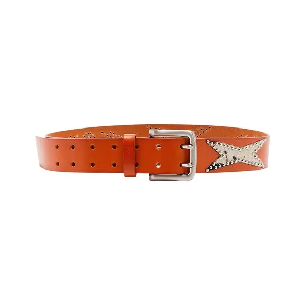 XHIBITION Studded Highland Belt - Brown