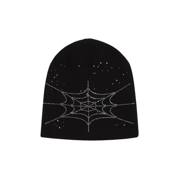 SP5DER Rhinestone Skully - Black