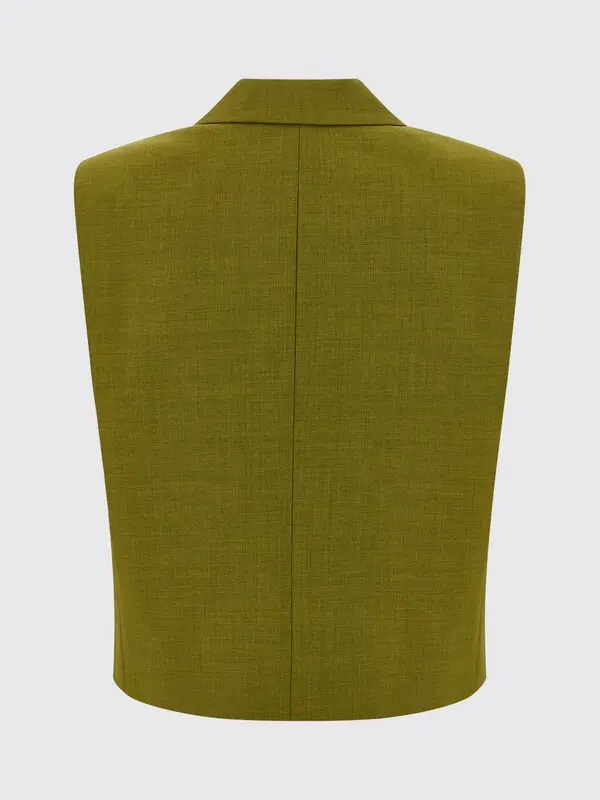 Theory Double Breasted Waistcoat - Green