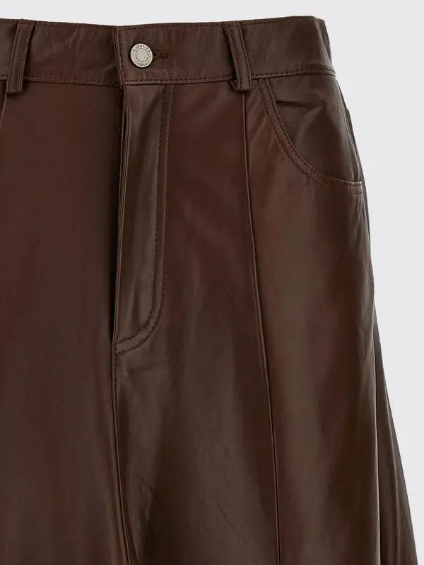 HAIKURE Leather A-line Skirt
