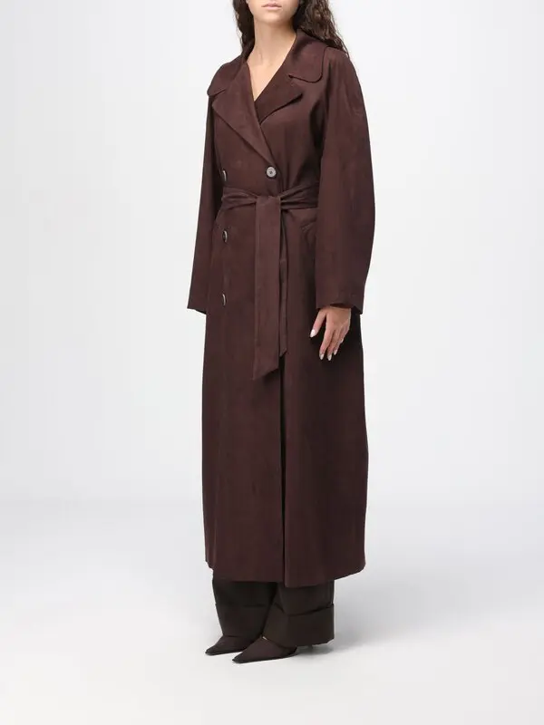 ALYSI Long Jacket - Brown